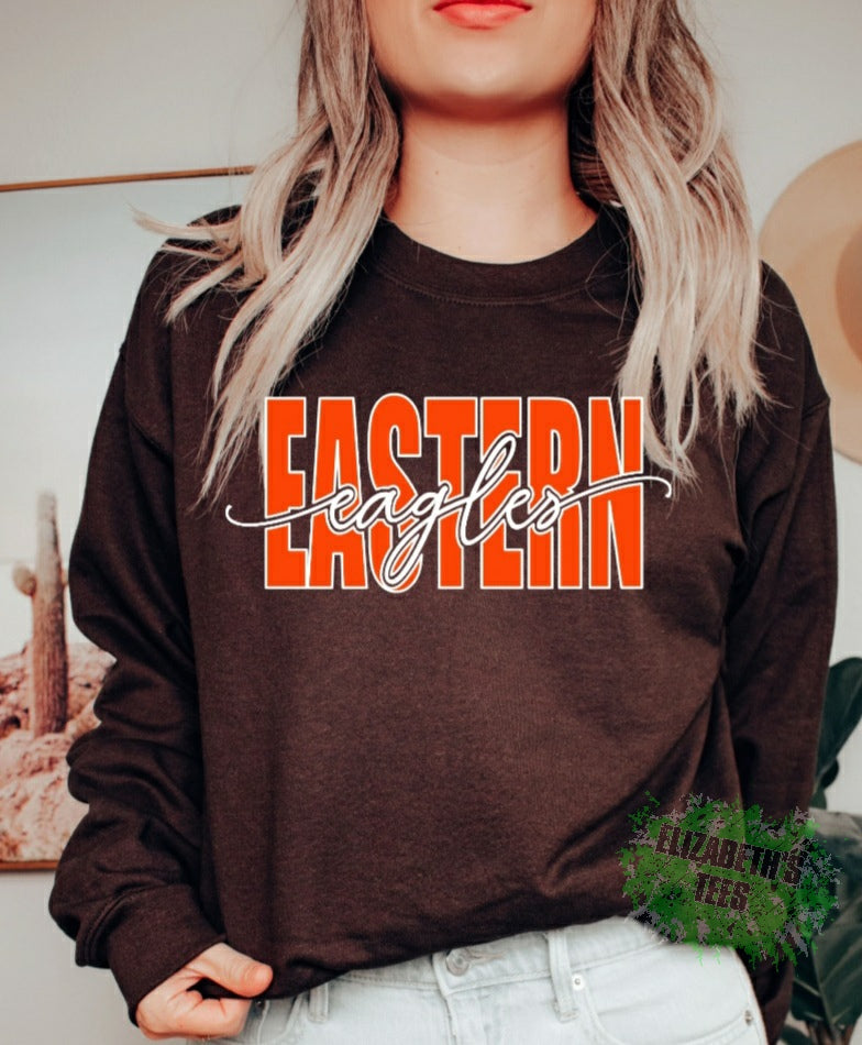 EASTERN CURSIVE EAGLES ADULT UNISEX – Elizabeth's Custom Tees
